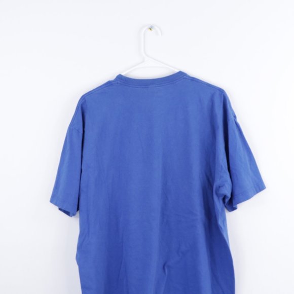 Apple | Shirts | Apple Inc Big Stitched Logo Employee Tshirt Blue ...